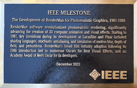 Milestones:The Development of RenderMan® for Photorealistic Graphics ...